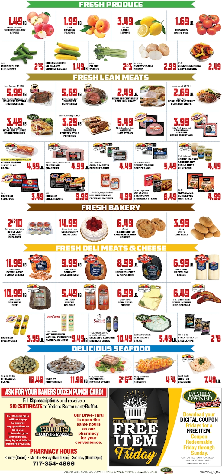 Print Weekly Specials